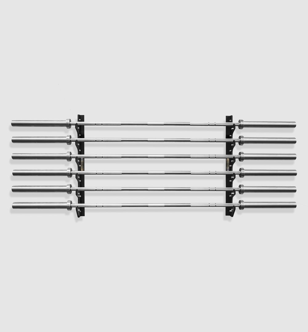 Horizontal Barbell Storage Rack (6 Bar) (Wall Mounted) | Masterkraft